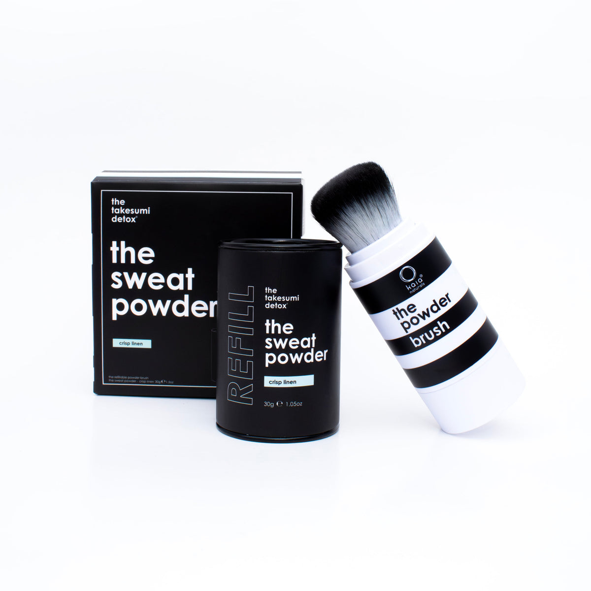 Kaia Naturals The Takesumi Detox The Sweat Powder Brush + Refill Set ...